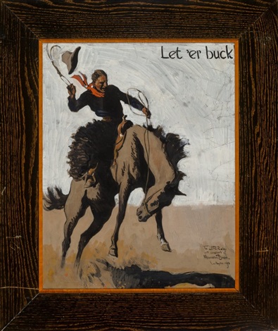 Let er Buck Pendleton Round Up by Maynard Dixon on artnet