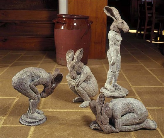 Bending, Crouching, Kneeling, Standing Figures by Sophie Ryder on artnet