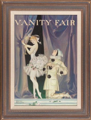Pierrot and Columbine for Vanity Fair magazine cover by Frank Xavier ...