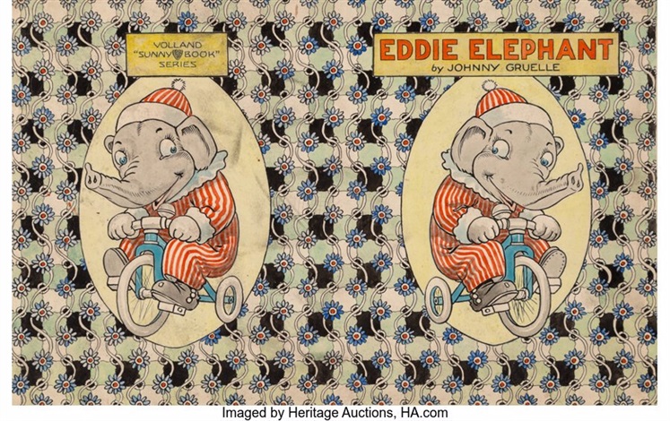 Eddie Elephant book cover by Johnny Gruelle on artnet