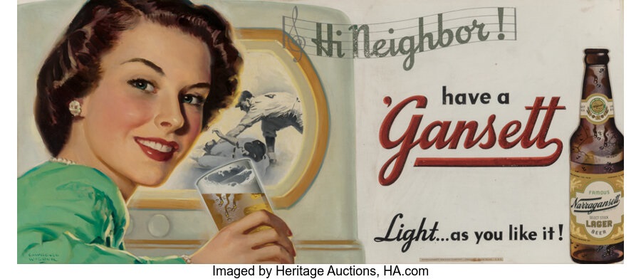 Hi Neighbor - Have a Gansett, Narragansett Beer Advertisement by ...