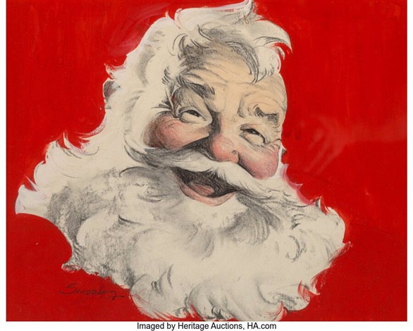 Santa Claus Pencil by Haddon Hubbard Sundblom on artnet