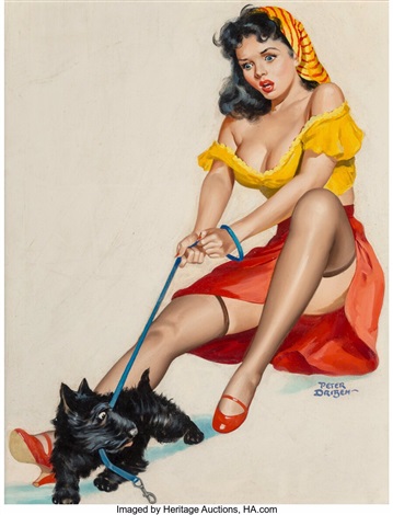 Scotty Dog, Flirt magazine cover, October 1951 by Peter Driben on artnet