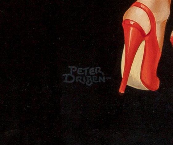 Keyhole Pin-Up with Bandana, Whisper magazine cover, January 1951 by Peter Driben on artnet