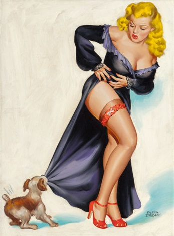 Red Hot Mommas are Back, Flirt magazine cover, April 1952 by Peter Driben on artnet