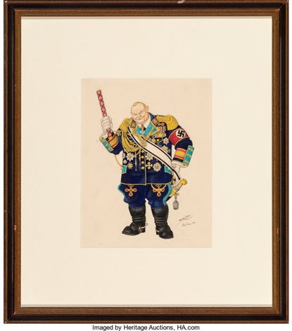 Hermann Goering, World War II cartoon by Arthur Szyk on artnet