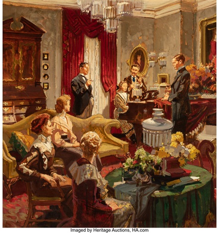 Parlor study by Dean Cornwell on artnet