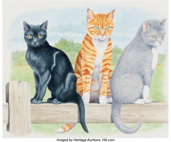 A Day in the Life of a Kitten interior by Peter Barrett on artnet