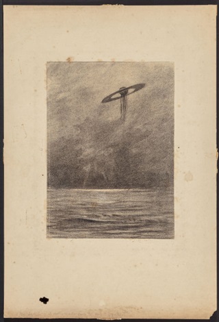 Martian Flying Machine, from The War of the Worlds, Belgium edition by ...