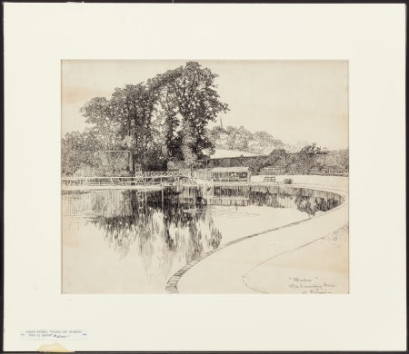 Ducker The Swimming Pond at Harrow by Joseph Pennell on artnet