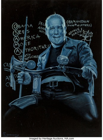 Glenn Beck in Tears, MAD 510 illustration by Richard Williams on artnet