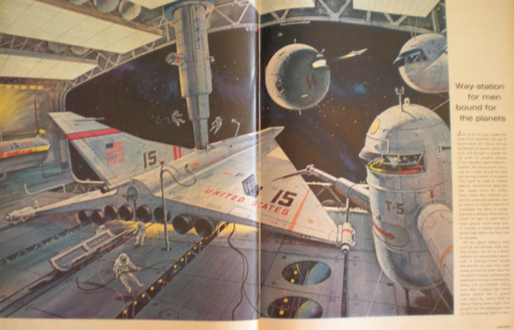 Docking Port Space City Space Station 2000 by Robert T. McCall on artnet