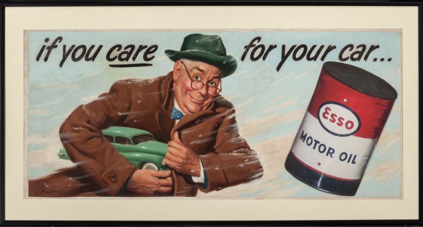 Esso Motor Oil billboard advertisement by Nick Hufford on artnet