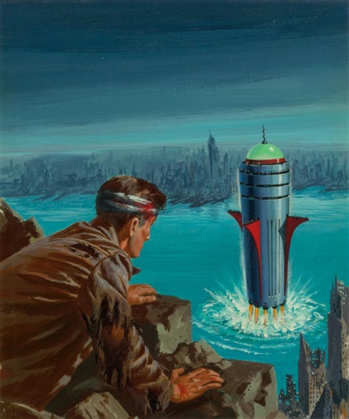 One Man to Kill, Amazing Stories pulp cover, September by Ed Valigursky ...