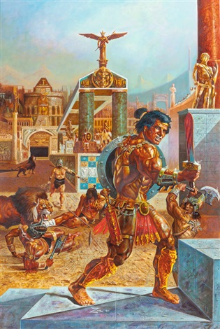 In the Arena, Fantasy magazine cover by James Zar on artnet