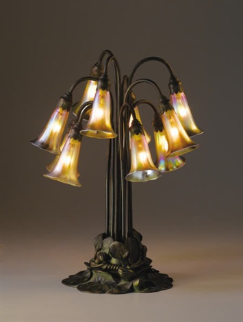 A ten-light lily table Lamp by Tiffany Studios on artnet