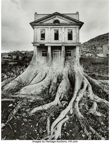 Untitled Tree Fusing with House by Jerry Uelsmann on artnet
