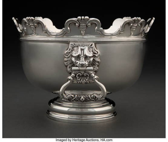 A Hawksworth, Eyre Co. Ltd. Silver Monteith by Hawksworth, Eyre & Co ...