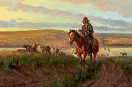 Trail driving days by Joe Neil Beeler on artnet