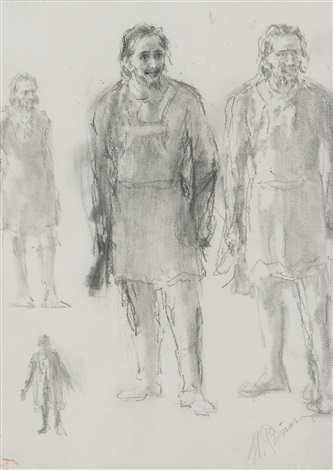 SKETCH FOR THE PAINTING THEY DID NOT EXPECT HIM by Ilya Repin on artnet