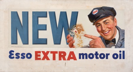 Esso Extra Motor Oil advertisement by American School (20) on artnet