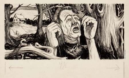 Interior pulp illustration by Edd Cartier on artnet
