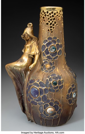 Amphora Daughter of the Rhine Vase by Riessner, Stellmacher & Kessel on ...