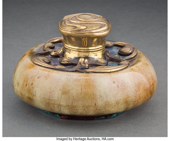 Edward Colonna and Pierre-Adrien Dalpayrat Bronze and Glazed Stoneware ...