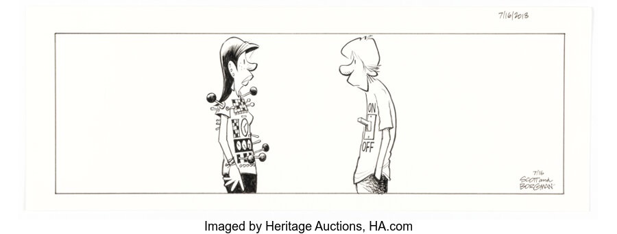 Jerry Scott and Jim Borgman Zits Daily Comic Strip Original Art dated 7 ...