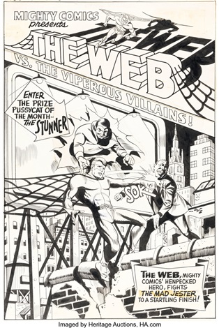 Paul Reinman and Frank Giacoia Mighty Comics 43 The Web Complete 12 ...
