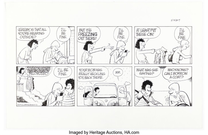 Jerry Scott and Jim Borgman Zits Sunday Comic Strip Original Art dated ...