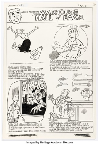 Orlando Busino Archies Madhouse 8 Complete 2-Page Story The Madhouse ...