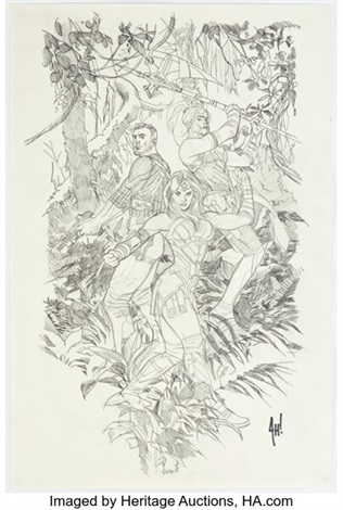 Adam Hughes - Unused Wonder Woman Video Game Illustration Original Art ...