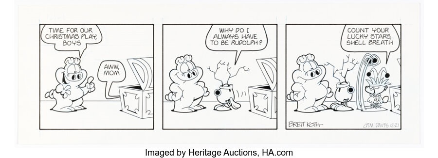 Jim Davis and Brett Koth US Acres Daily Comic Strip Original Art dated ...