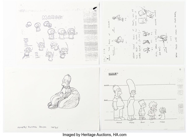 The Simpsons Layout and Storyboard Artists Test Packet for Klasky-Csupo ...