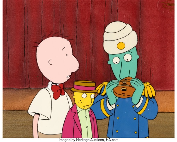 Doug Dougs No Dummy Doug, Buster, and Skeeter Production Cel with ...