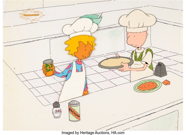 Doug Dougs Cookin Doug Funnie and Patti Mayonnaise Production Cel ...