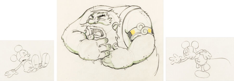 Giantland Mickey Mouse and Rumplewatt the Giant Animation Drawings ...