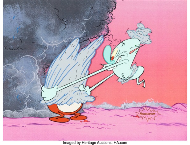 The Ren Stimpy Show Jerry the Bellybutton Elf Jerry and Stimpy Production Cel Nickelodeon, 1994 ...