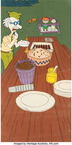 Rugrats Grandpas Teeth Tommy Pickles, Chuckie Finster, and Spike ...