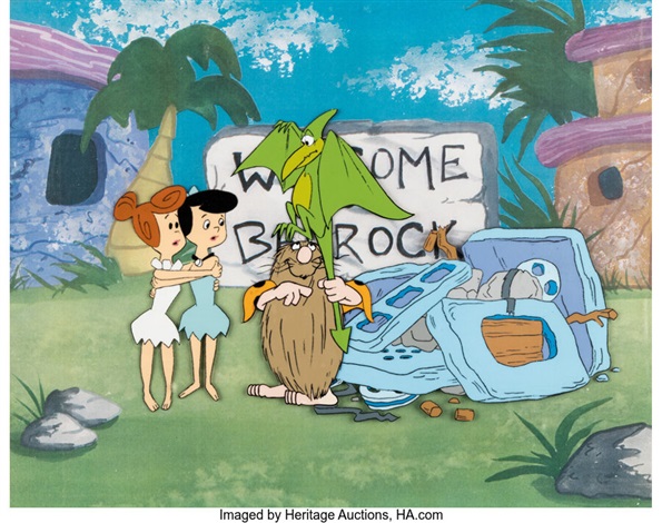 The Flintstone Comedy Show Wilma and Betty with Captain Caveman ...