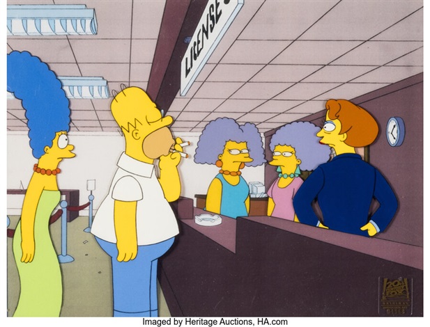 The Simpsons Homer vs. Patty and Selma Homer, Marge, Patty, Selma, and ...