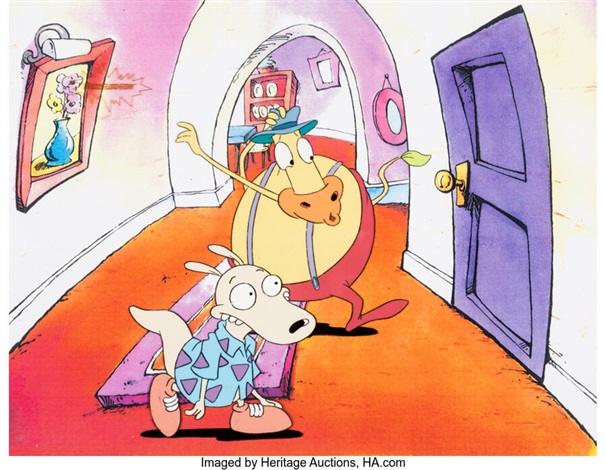 Rockos Modern Life Rocko and Heffer Production Cel Nickelodeon, c ...