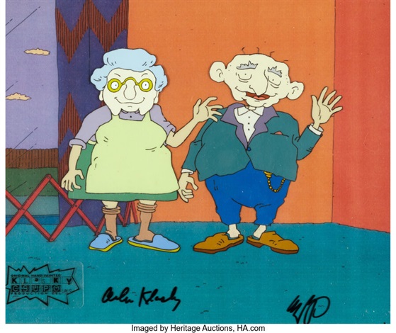 Rugrats Minka Kerpackter and Boris Kropotkin Production Cel Signed by ...