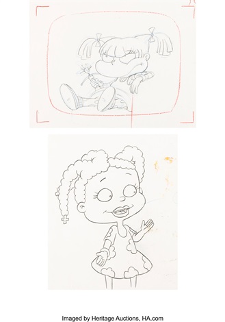 Rugrats Angelica Pickles and Susie Carmichael Animation Drawing Group ...