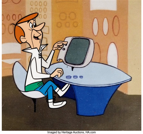 The Jetsons George Jetson Production Cel Scene Hanna-Barbera, c. 1962 ...