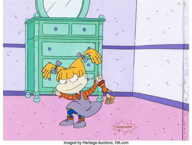 Rugrats Angelica Pickles and Cynthia Production Cel Nickelodeon, c ...
