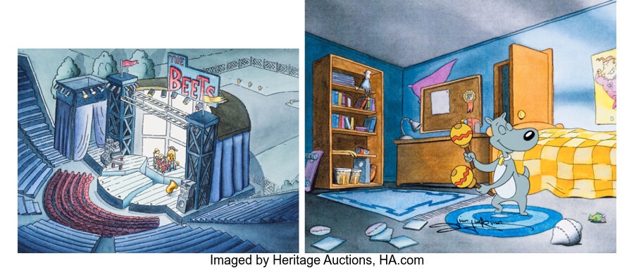 Doug Dougs Concert Crisis Background Layout Drawing with Porkchop ...