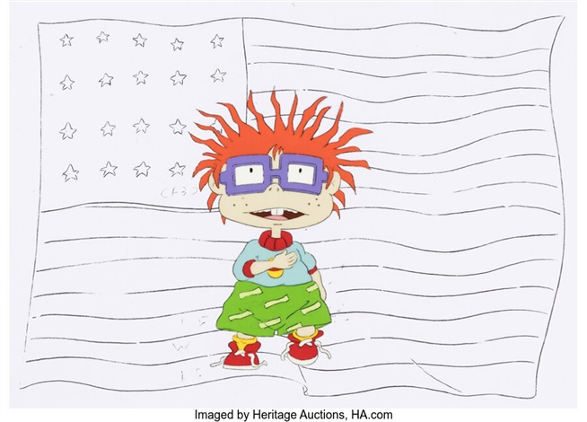 Rugrats Chuckie Vs. The Potty Chuckie Finster Production Cel ...