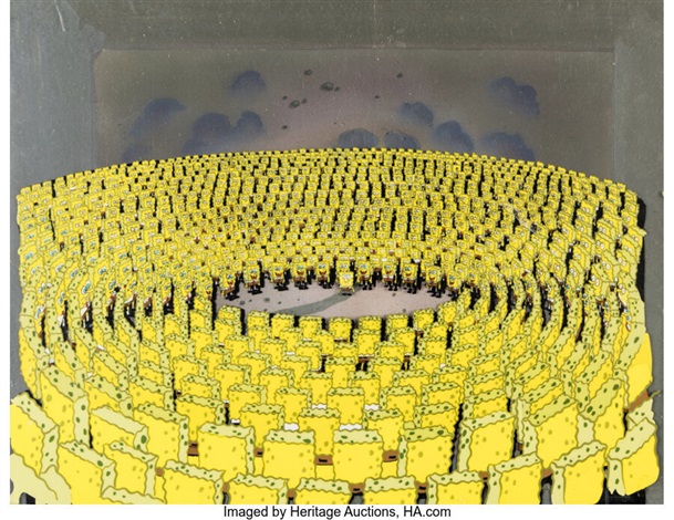 SpongeBob SquarePants Sleepy Time Multiple SpongeBobs with Pizza ...